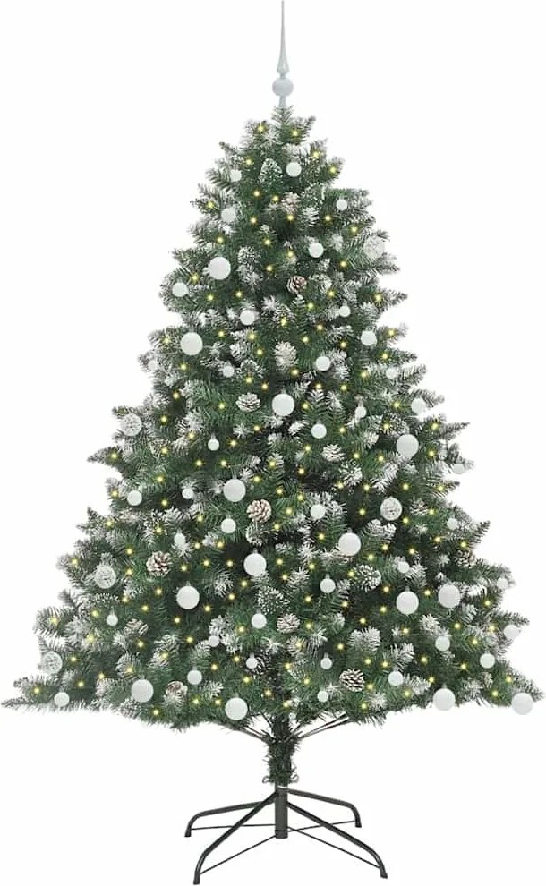 Umělý vánoční stromeček Zelená 180 cm PVC, plast a ocel 3395236