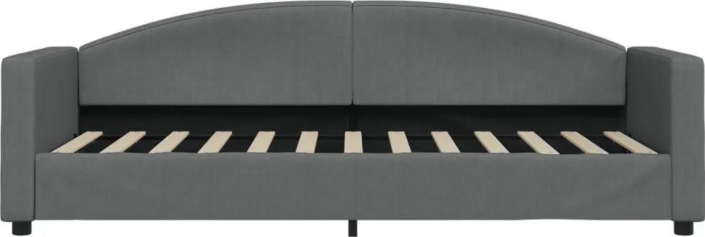 Válenda s přistýlkou tmavě šedá 80 x 200 cm textil 3197184