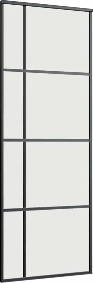 Posuvné dveře se sadou kování černé 76x205 cm ESG Glass 3375809