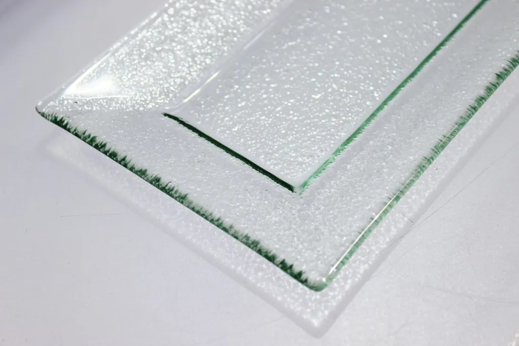 BDK-GLASS Servírovací tác MAXIM 33x12cm Barva: Čiré sklo