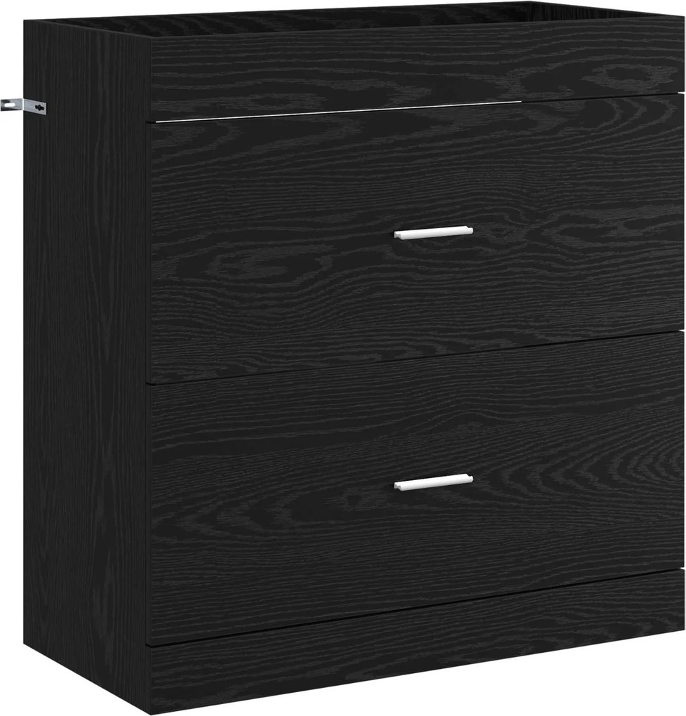 Sada koupelnového nábytku Černý dub 81 x 40 x 84,5 cm 3404375