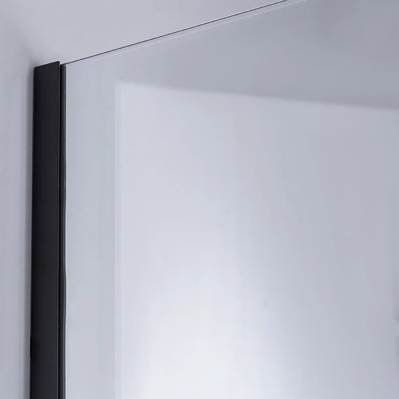 BPS-koupelny Sprchová zástěna Walk-in HYD-WI07 130 černá - bez vaničky