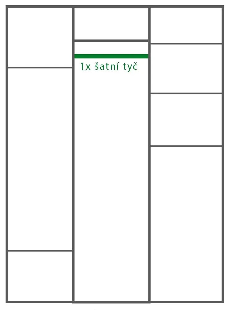 Dětský pokoj JOKER | sestava H | 4 díly | bílá/grafit/šedá/lefkas světlý