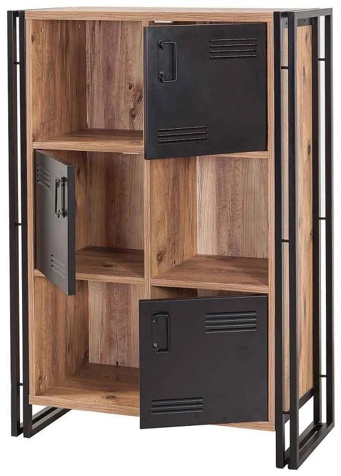 Designový regál Ilaria 89 cm borovice