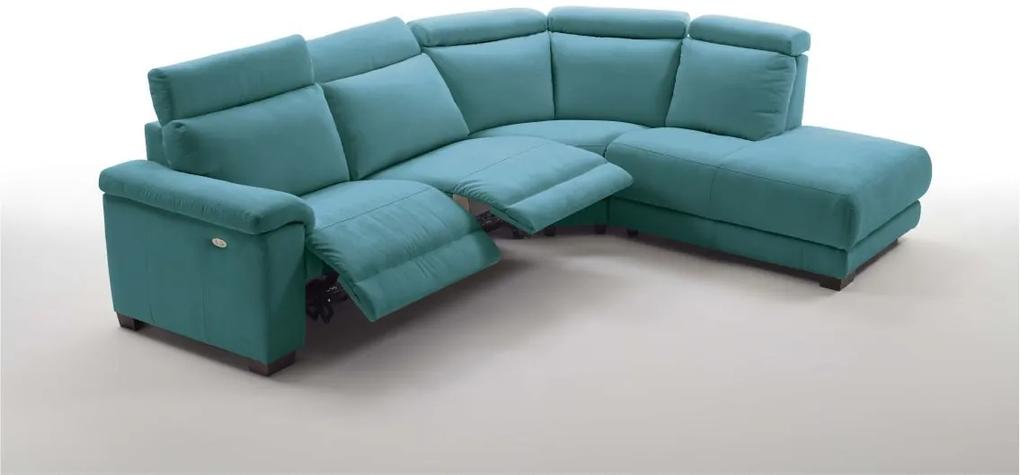 Pregio Italia sofa&relax Moderní polohovací sedačky DEKTRA Provedení: 3 místná 1 el. pol + roh + rohové ukončení, Vzorník látek: tekno fibra 16 fuchsia
