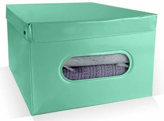 Skládací úložný box pvc compactor nordic 50 x 38.5 x 24 cm, zelený