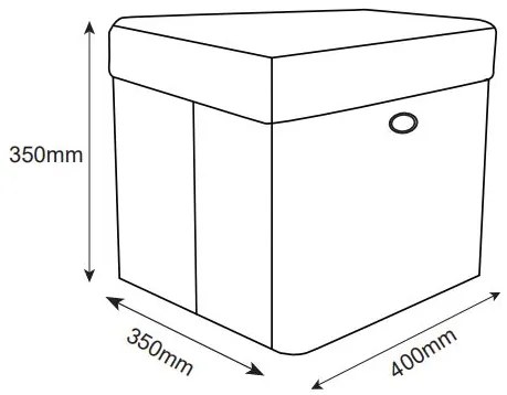 Taburet s úložným prostorem Spiderman - modrý