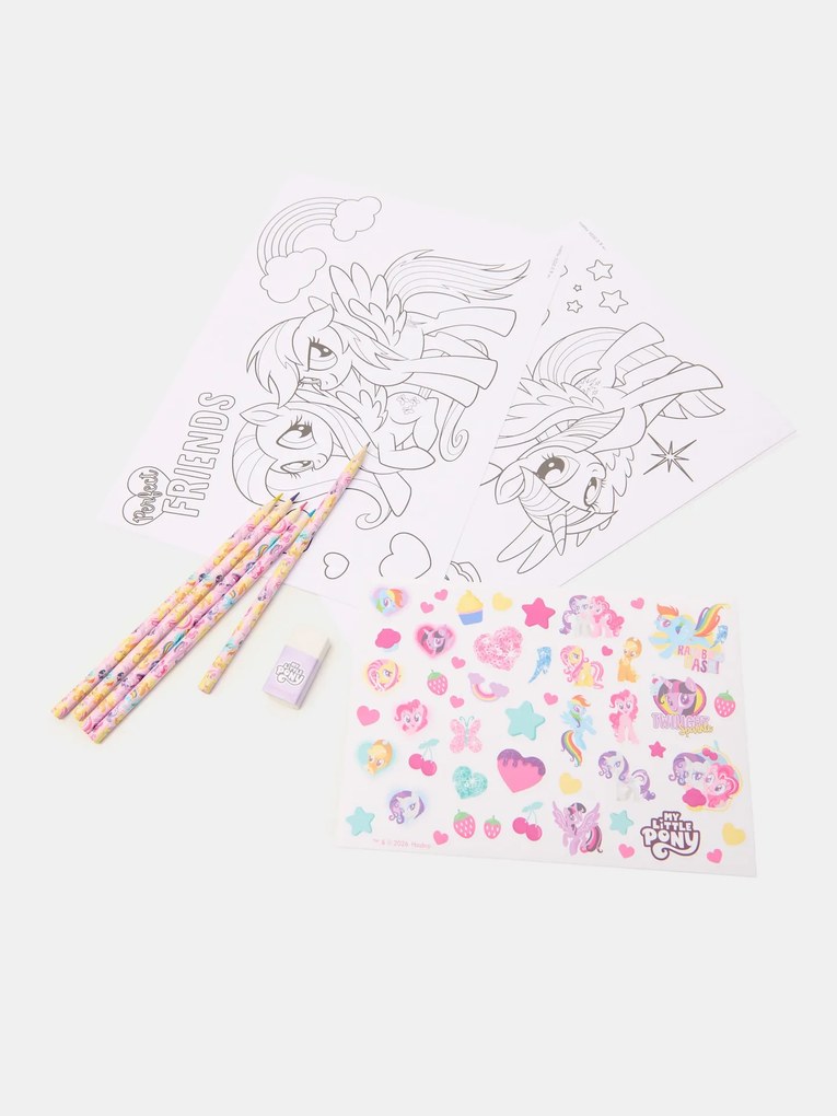 Sinsay - Sada na vybarvování se samolepkami 17 pack My Little Pony - růžová