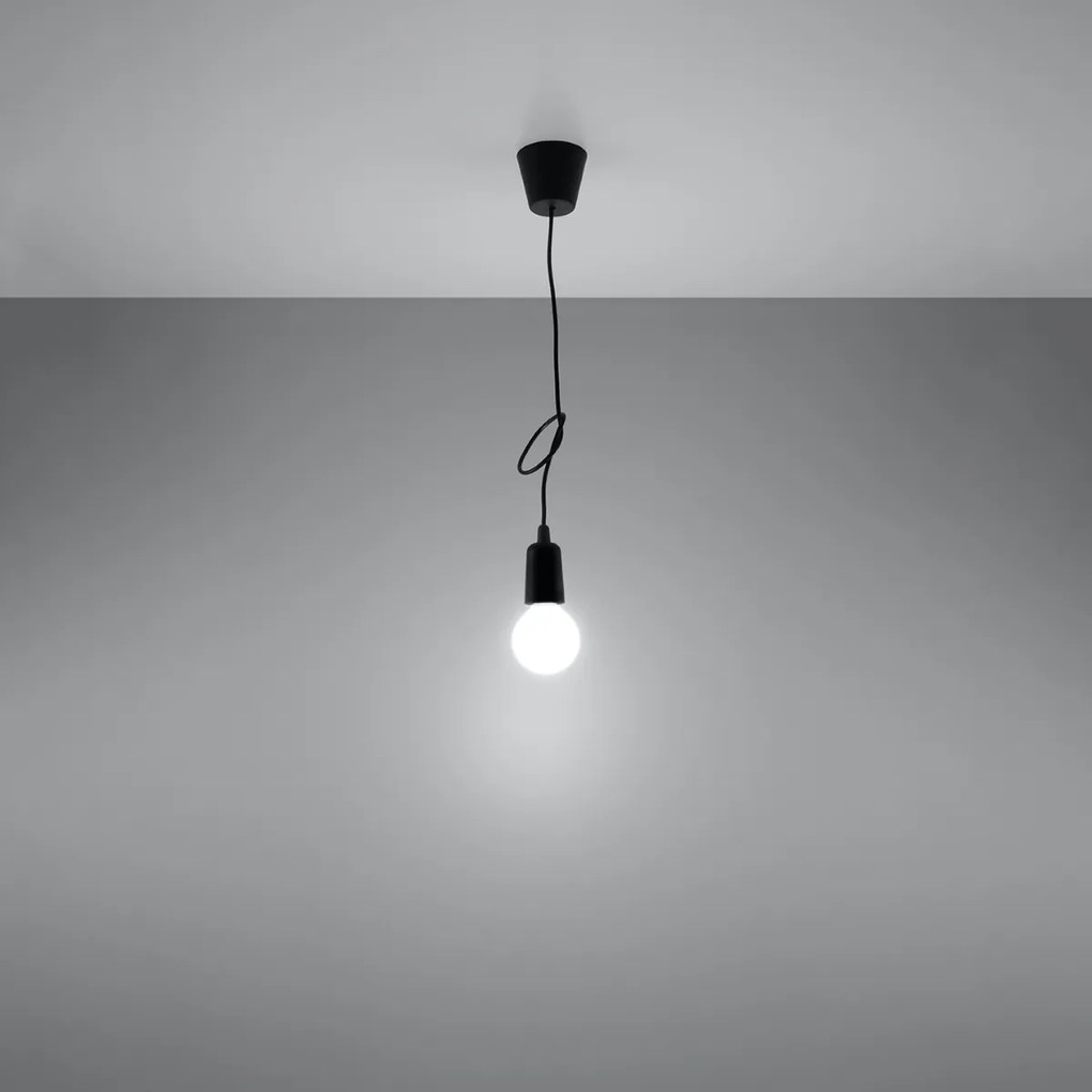Sollux Lighting Závěsné svítidlo DIEGO 1 Černá