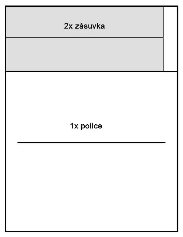 Natural - komoda N6 - dub ribbeck