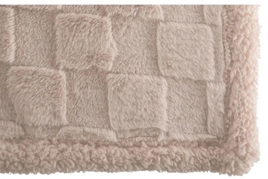 Béžová deka z mikroplyše 150x200 cm Rava – Tiseco Home Studio