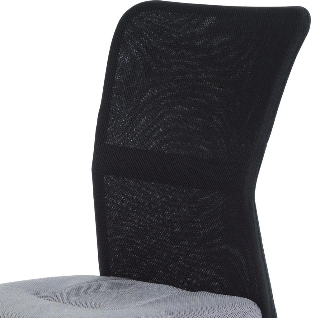 Autronic Dětská židle KA-2325 GREY, šedá mesh, síťovina černá/černý plast