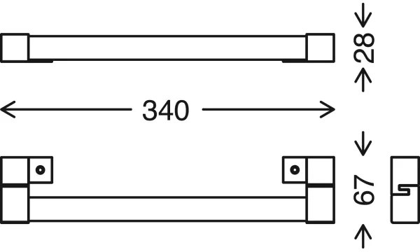 Briloner 2107-018 - LED Osvětlení zrcadla LED/8W/230V IP44 lesklý chrom