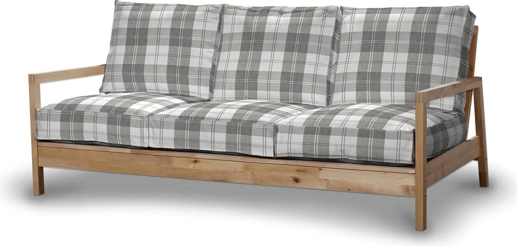Potah na pohovku IKEA  Lillberg 3-místná nerozkládací barva šedá látka pletený vzor, vzorované