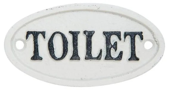 Litinová cedulka Toilet 10x5cm 6Y1962 Clayre & Eef VP_6Y1962