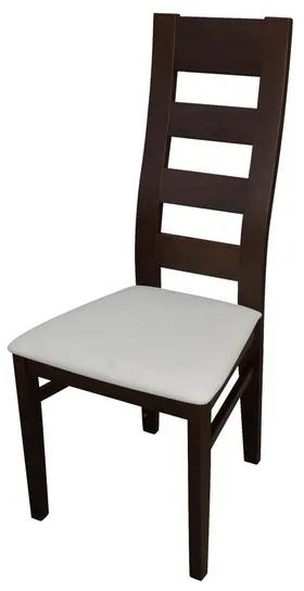 Židle JK47, Barva dřeva: bílá, Potah: ekokůže Soft 010