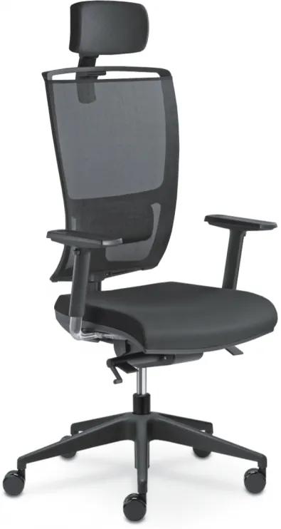 LD seating Lyra Net 201-SYS - Kancelářšká židle  - koženka vínová