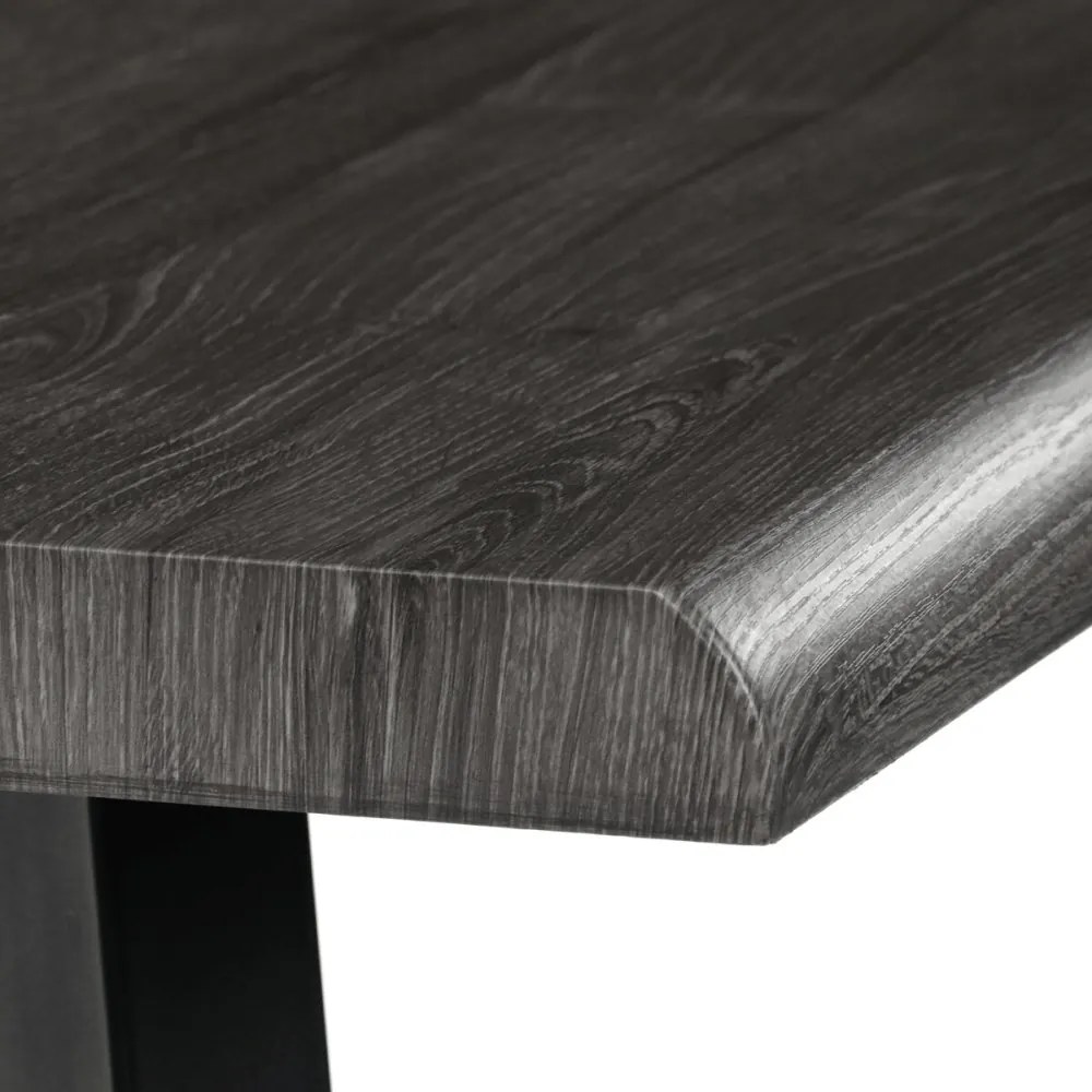 Jídelní stůl HT-F4514 GREY, mdf, šedý dub (140 x 80) cm Šedá