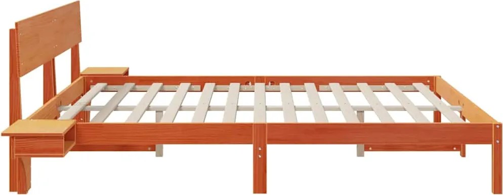 Rám postele Voskově hnědá 200 x 200 cm Masivní borové dřevo 3385750