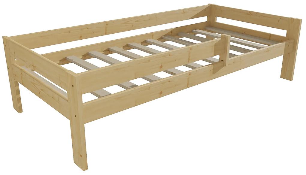 Vomaks Dětská postel DP 018 se zábranou Rozměr: 80 x 160 cm, Barva: bezbarvý lak