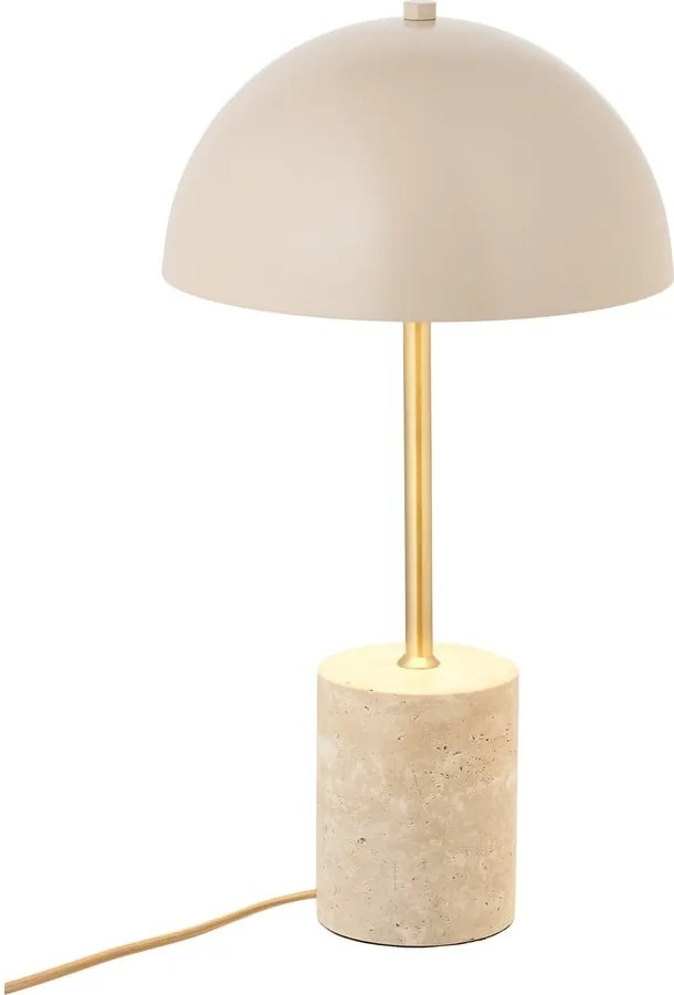 Béžová stolní lampa s kovovým stínidlem (výška 45 cm) Sheffield – House Nordic