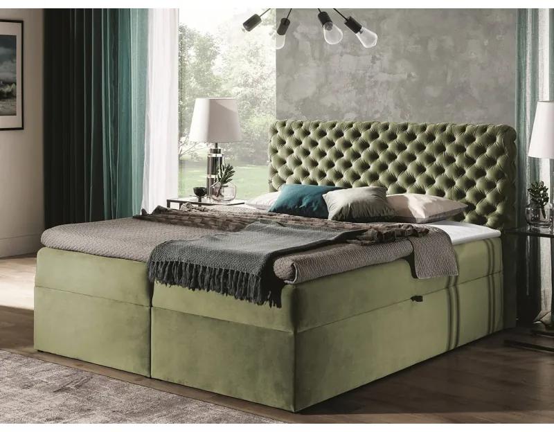 Kontinentální postel Tigline, Rozměr postele: 180 x 200 cm, Barva:: Magic Velvet 2225