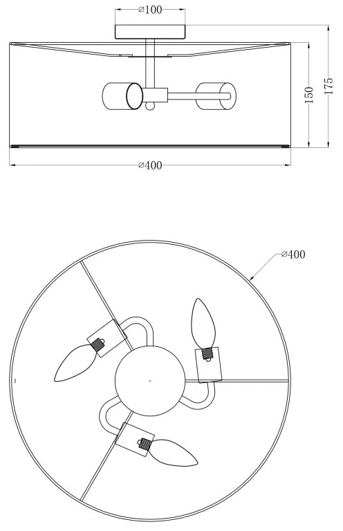 GLOBO AMY 15187D Stropní svítidlo