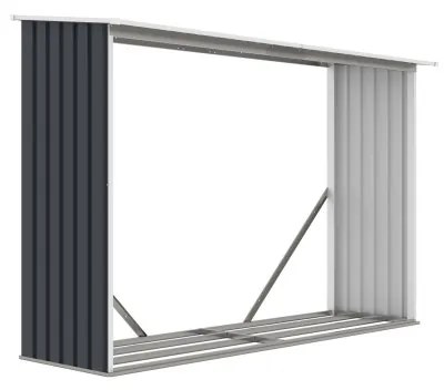 Přístřešek na dřevo G21 WOH 181 - 242 x 75 cm, antracitový