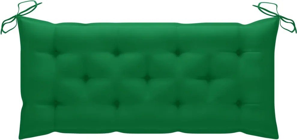 Zahradní lavice s poduškou 120 cm masivní akáciové dřevo 3063788