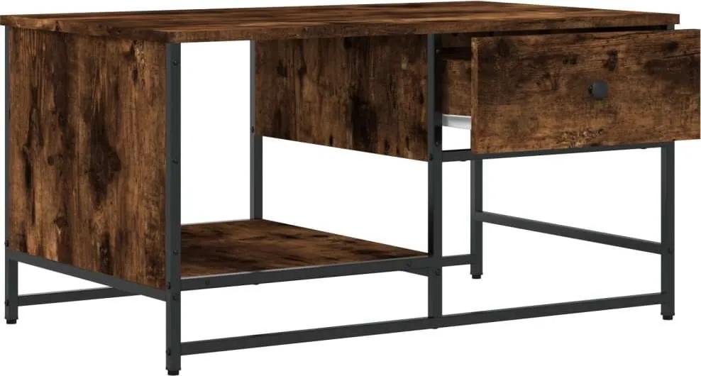 vidaXL Konferenční stolek 85,5x51x45 cm kompozitní dřevo [835341] Barva: hnědý dub