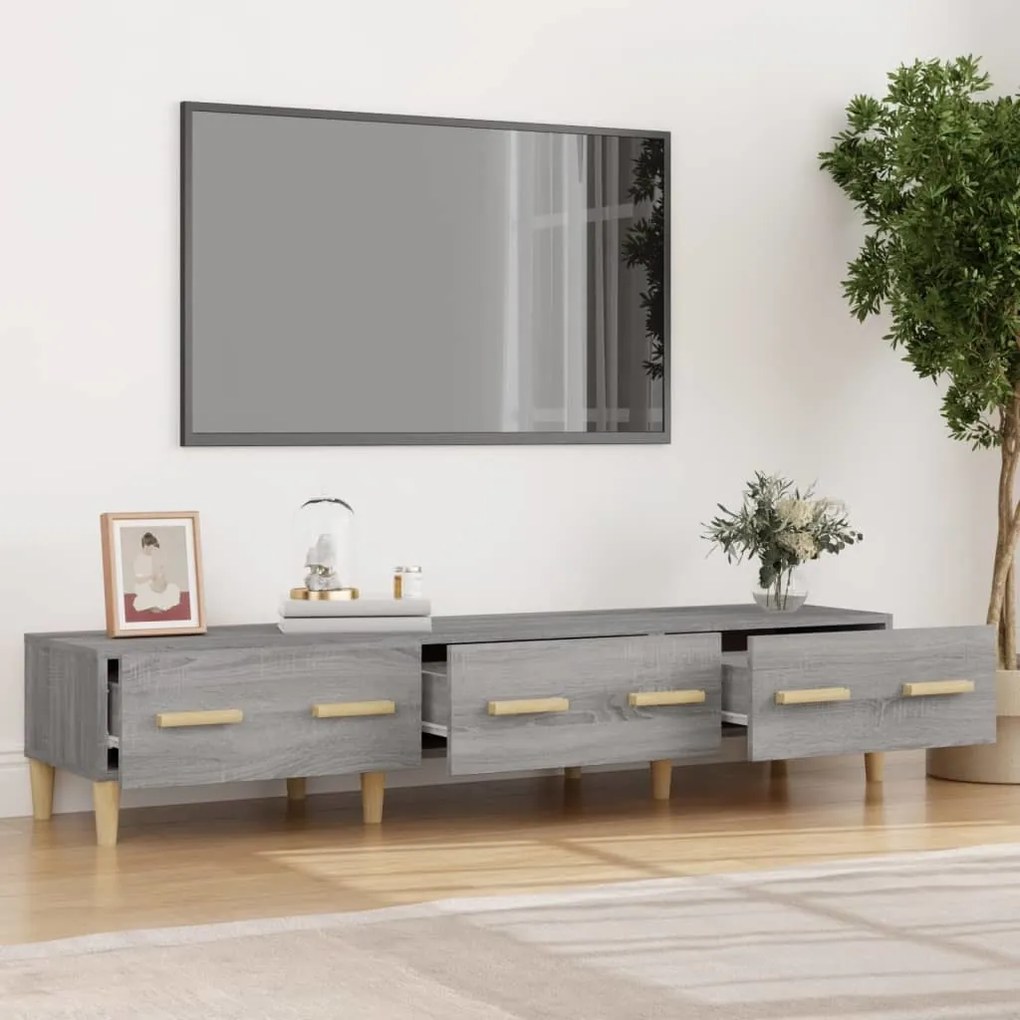 vidaXL TV skříňka 150 x 34,5 x 30 cm kompozitní dřevo [817508] Barva: bílá s vysokým leskem