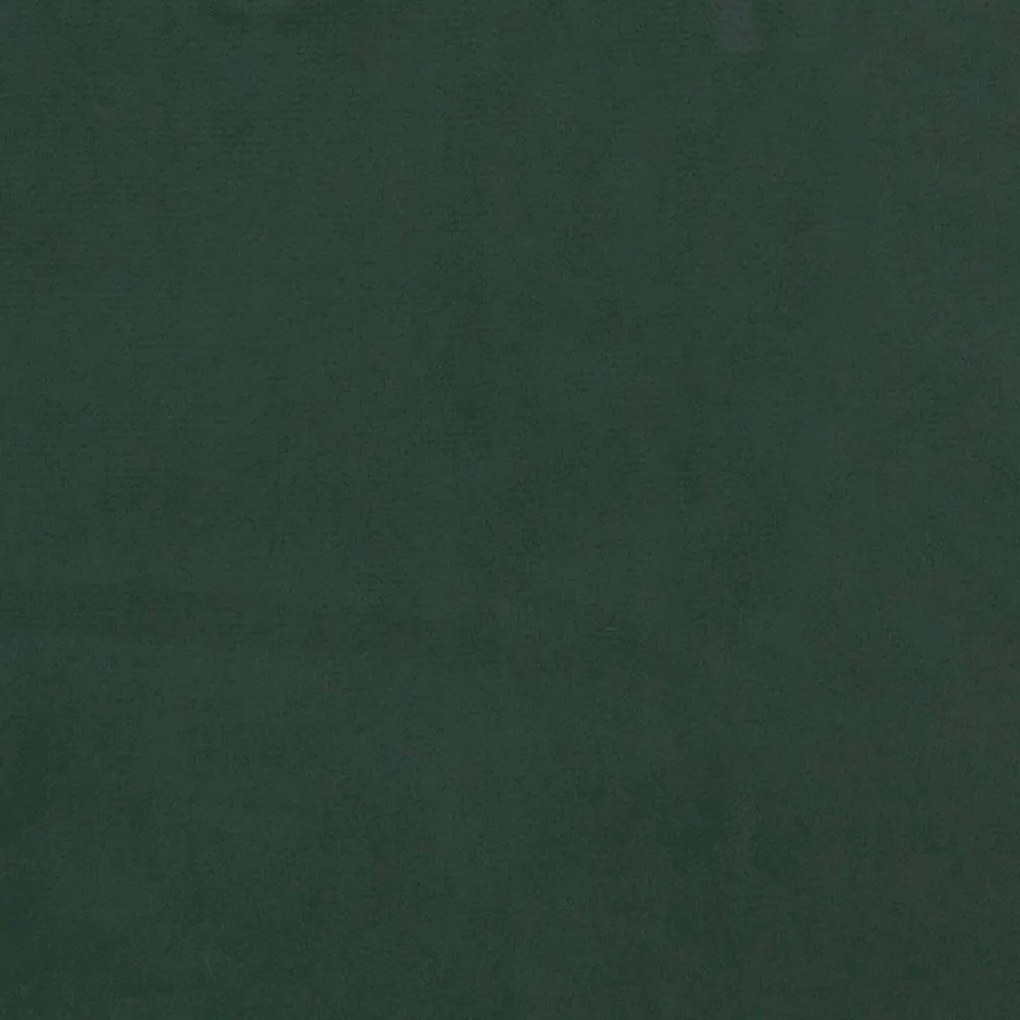 Box spring postel s matrací tmavě zelená 120x190 cm samet 3270022
