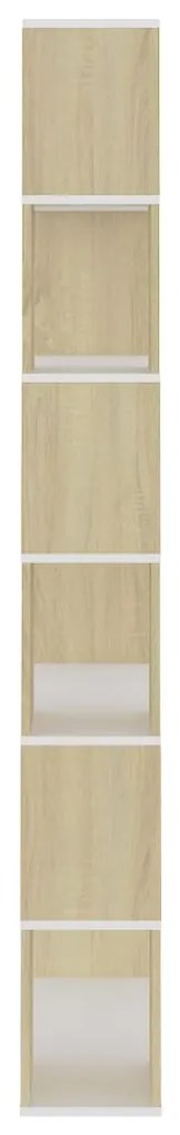 Knihovna / dělicí stěna Montello - dub sonoma | 80x24x186 cm