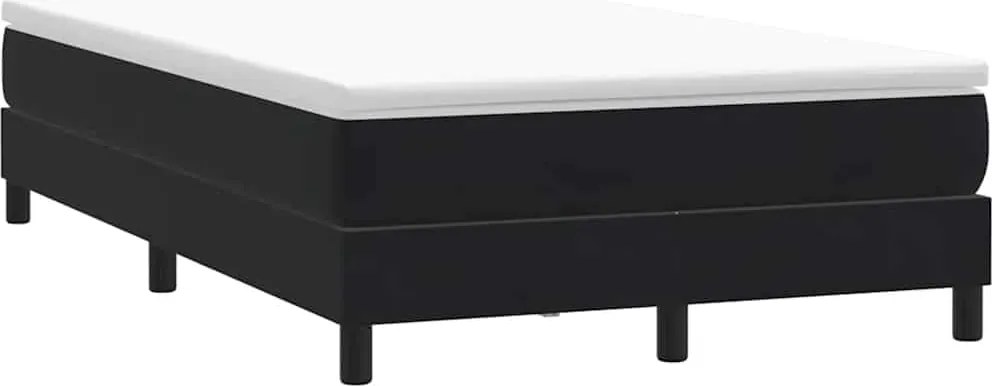Postel Box Spring bez matrace černá 120x220 cm samet 3315869