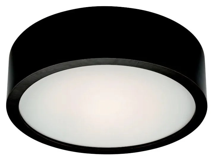 Černé kruhové stropní svítodlo Lamkur Plafond, ø 27 cm