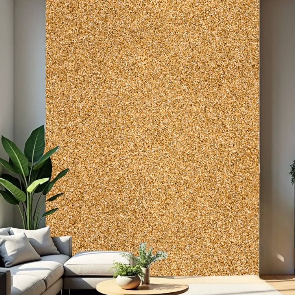 Báča Beton Kamenný koberec na stěnu Giallo Siena Frakce: Jemná (0,7 – 1,8 mm), vydatnost setu 3,5 m², Doporučené použití v: exteriéru - akrylátové pojivo