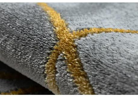 Dywany Luszczow Kusový koberec kulatý EMERALD EXCLUSIVE 1022 mramor, geometrický šedá / zlato Rozměr koberce: 200 cm KRUH