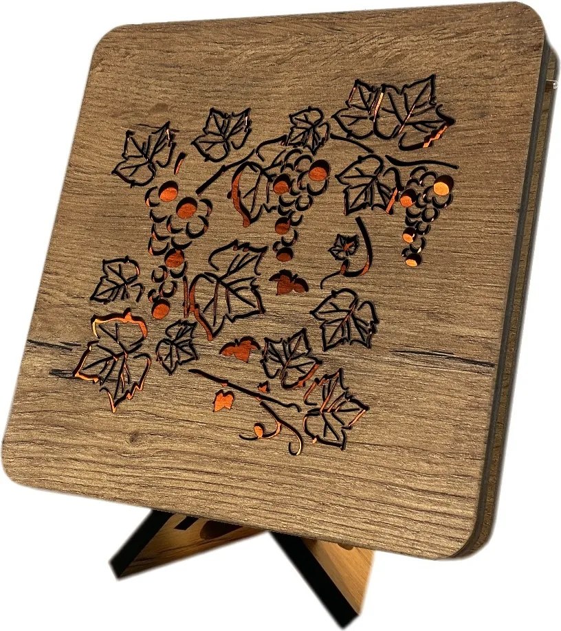 Li-Go "Víno" lampa 19x19 cm provedení povrchu: dub světlý
