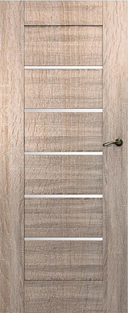 Interiérové dveře vasco doors IBIZA model 6 Průchozí rozměr: 70 x 197 cm, Orientace dveří: Levé dveře, Dekor: Dub Santa