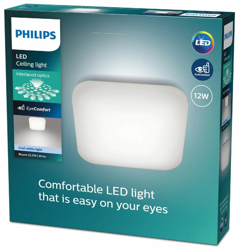 Philips 8720169195479 stropní LED svítidlo Mauve 1x 12 W 1300lm 4000K, pr. 26 cm