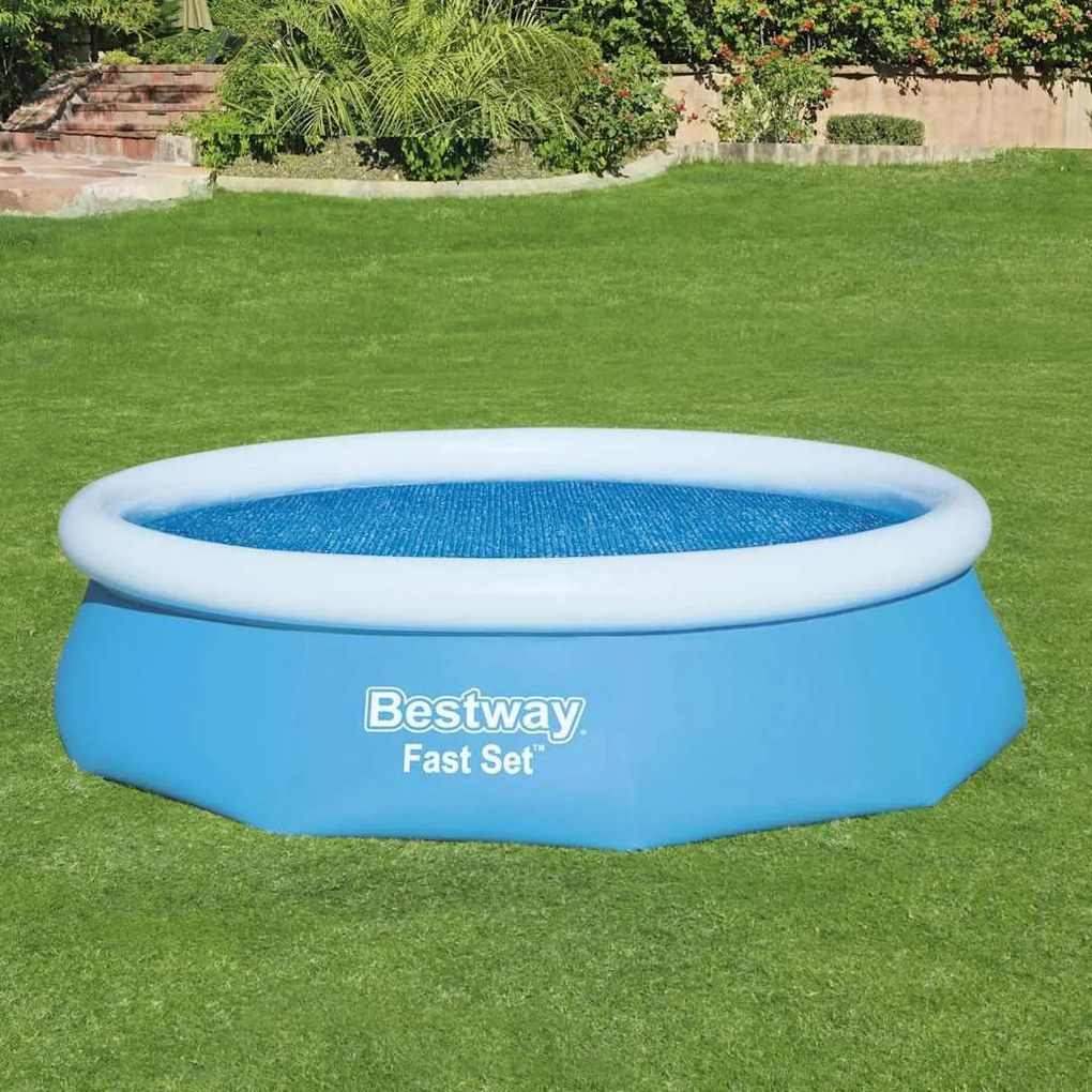 Bestway Solární Krycí Plachta Na Bazén Flowclear 305 Cm Světle Šedá