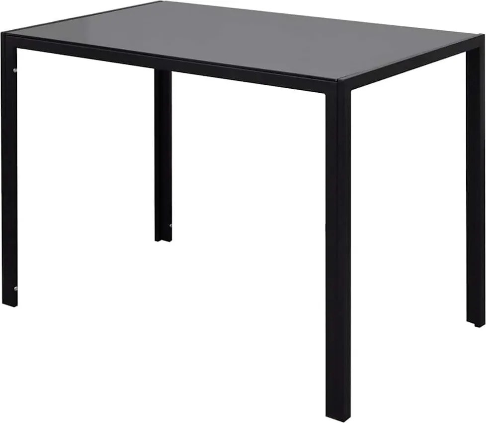 Sedmidílný jídelní set černý 242987