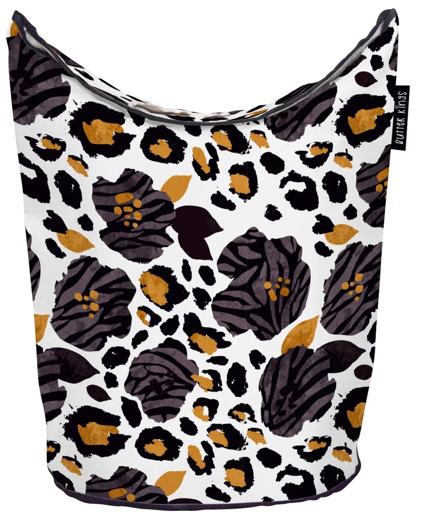 Koš na prádlo leopard print (80l)