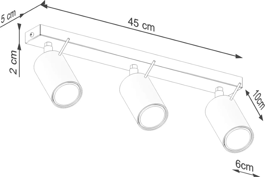 Sollux Lighting Stropní svítidlo RING 3L olivově zelené