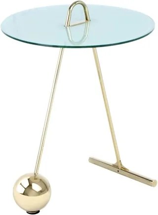 Odkládací stolek Pendulum 525 zlatá / bílá
