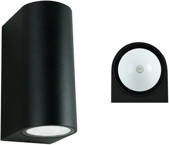 Led světlo mcled led svítidlo revos 2r, 6w, 3000k, ip65, černá barva