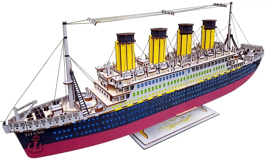 Woodcraft construction kit Woodcraft Dřevěné 3D puzzle Titanic
