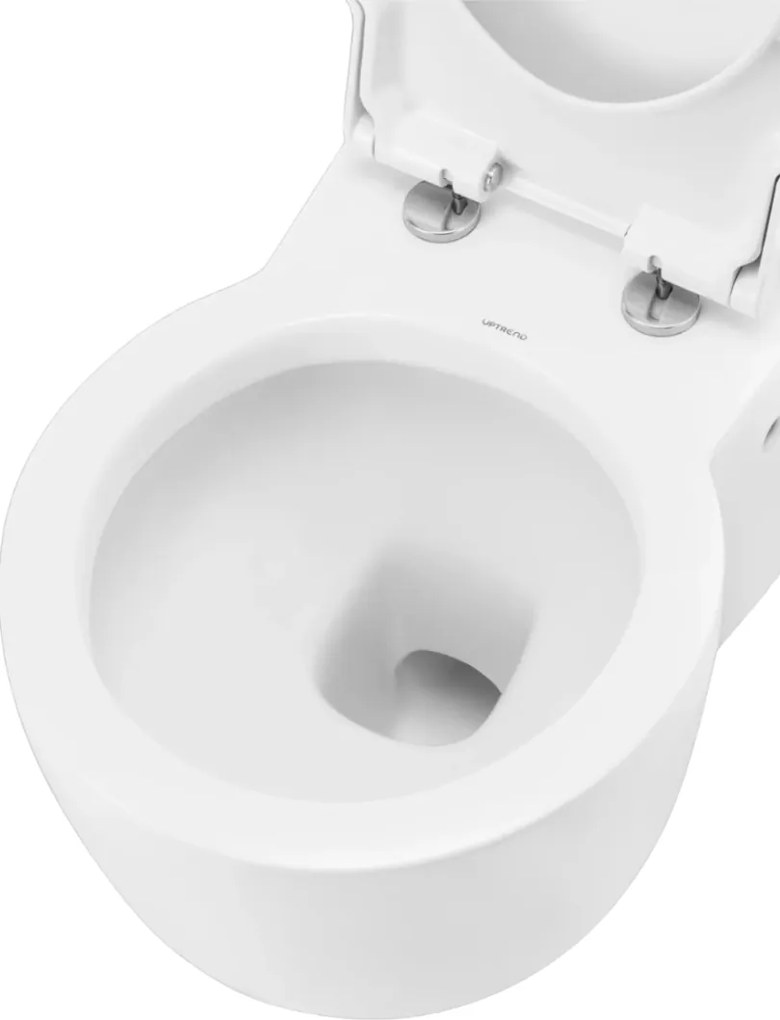 UPTrend Závěsný WC komplet bez příruby OVO TR2085 včetně Soft-Close sedátka, bílá lesk