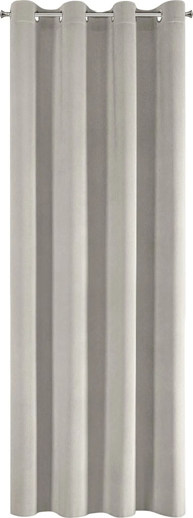 ZÁVĚS NA KROUŽCÍCH MEGI 140X250 CM ŠEDÁ