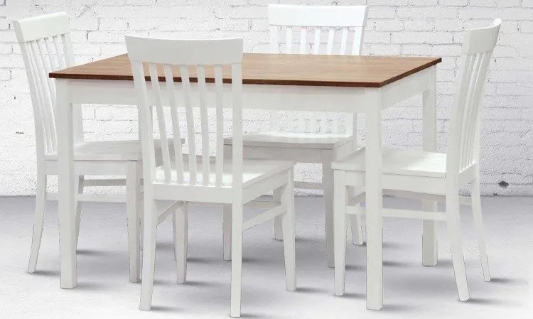 Stima Jídelní stůl TWIN | Délka stolu: 140,Odstín: dub hickory-bílá